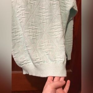 Vintage | Sweaters | Vintage Mint Green Sweater Kate Collins Diamond ...